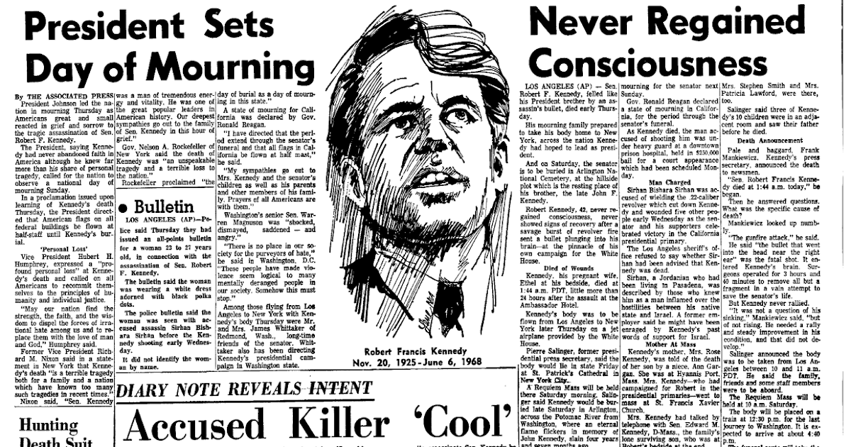 Barers of Maple Valley: RFK Assasination--50 Years Ago