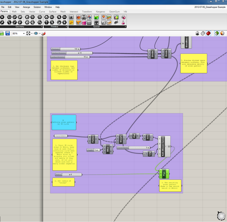 Kripz: Grasshopper and Rhino