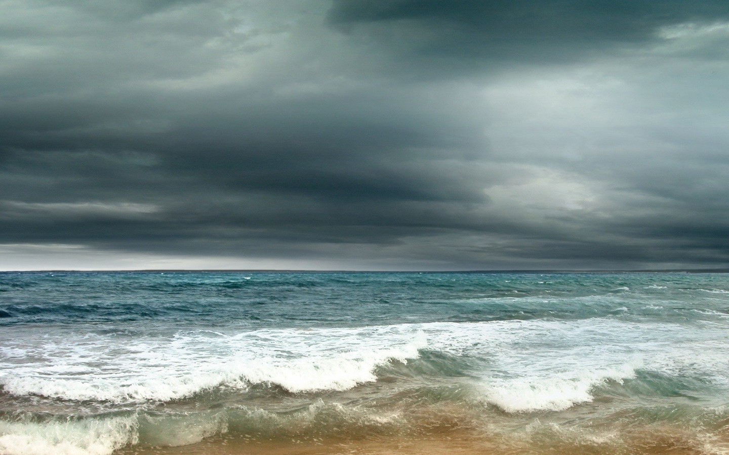 Rain Clouds Over the Sea HD Wallpaper ~ The Wallpaper Database