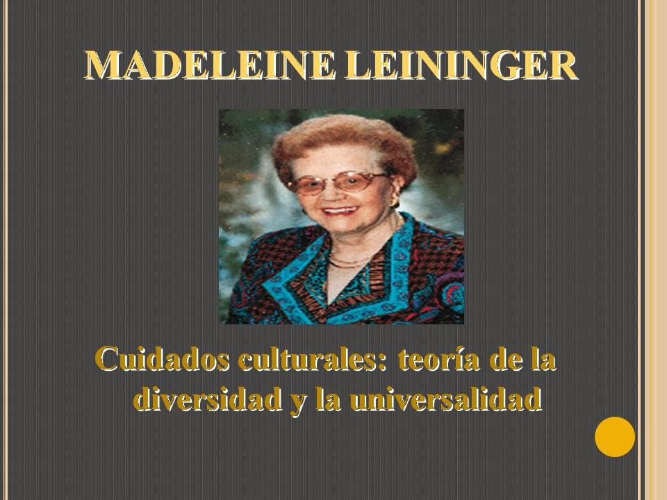 Teoria De Madeleine Leininger - RETOEDU