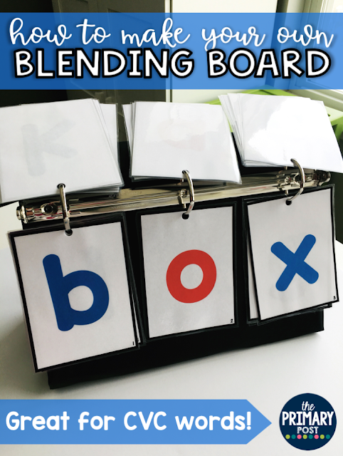 CVC Words and Blending Board - The Primary Post