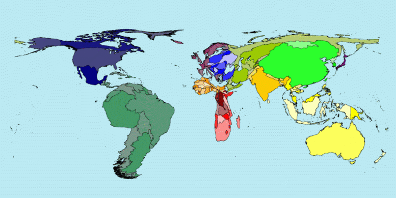 World Map Showing The Location Of Arcelormittal Iron Ore