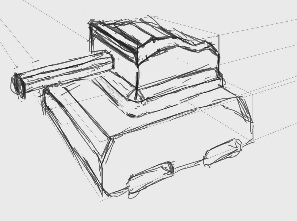 Game Art and Illustrations: DRAWING CHALLENGE : FUTURISTIC TANK (TWO ...