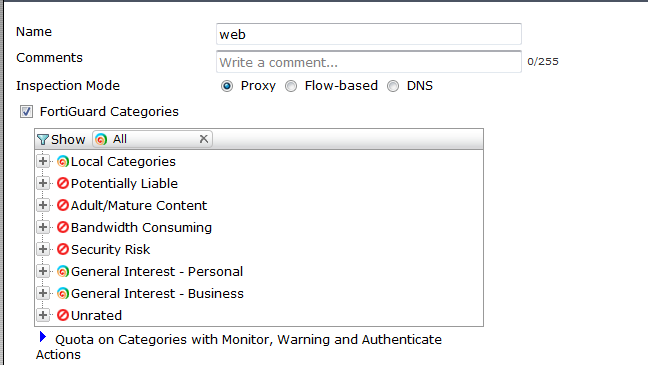 IT Security - Multi Platform : WEB Filtering