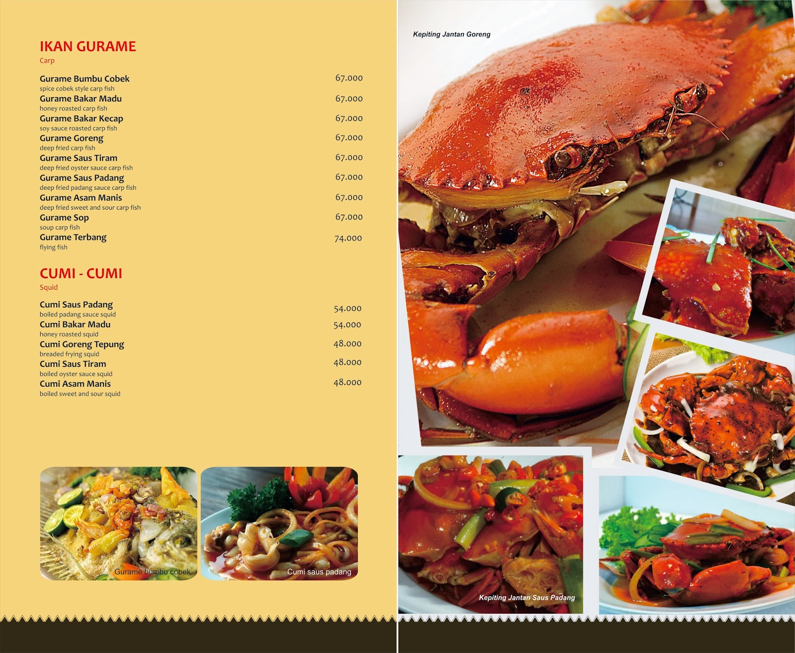 Gubug Makan Mang Engking Solo: MENU