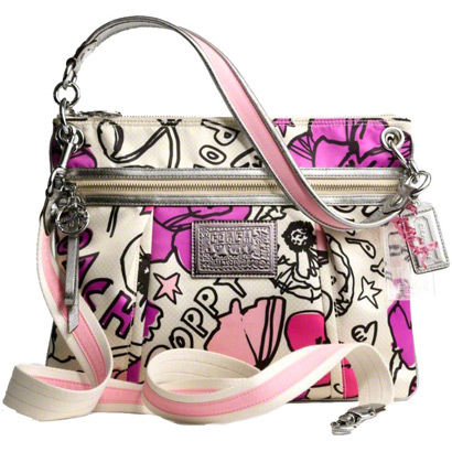 CoachBagzWonderland: COACH POPPY PETAL PRINT HIPPIE #17050