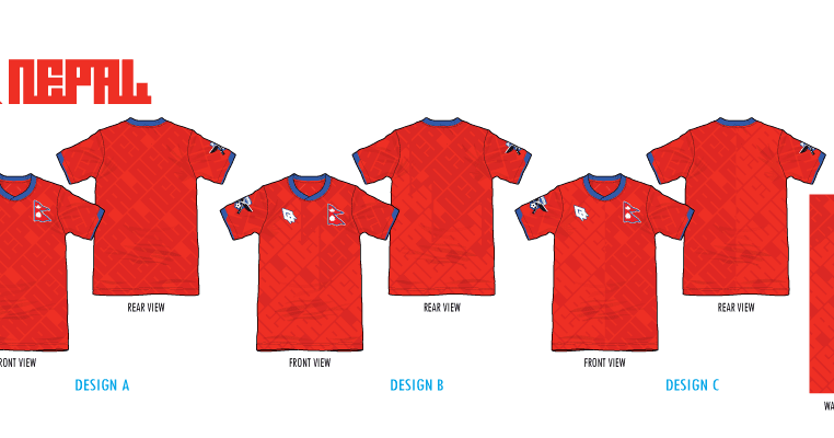 Football teams shirt and kits fan: Design Nepal FA Kits