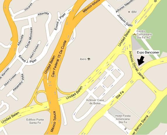 Como Llegar a la Expo Bancomer en Santa Fe | Zona Santa Fe