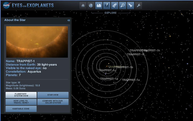 Webster's Science and Nature: TRAPPIST-1 Planetary System