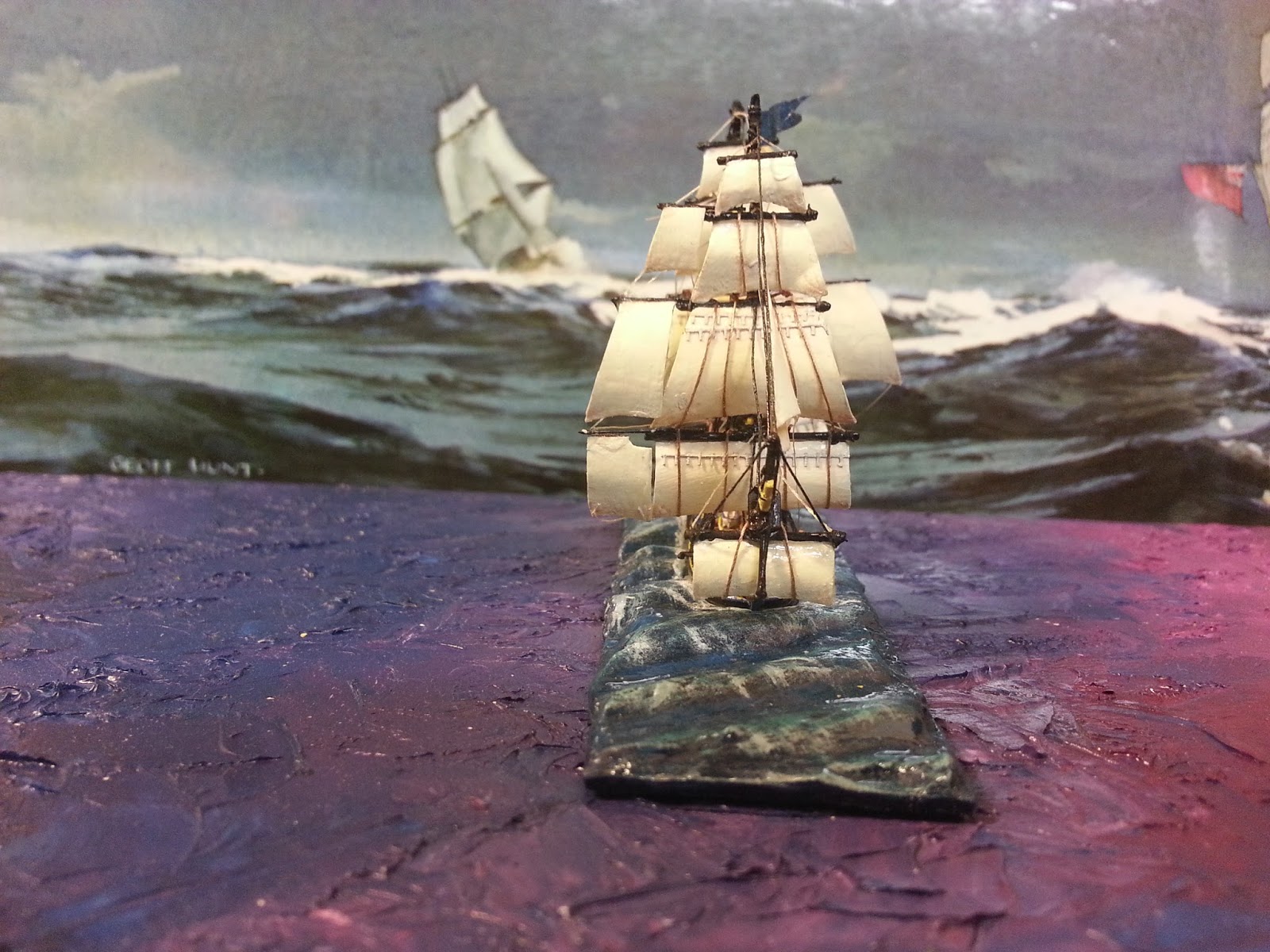 A Miniatures Hobby Room: GHQ HMS Bellona 74 Gun Common Ship of the Line