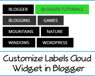 How to Customize Labels Cloud Widget in Blogger | Blogolect