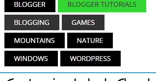 How to Customize Labels Cloud Widget in Blogger | Blogolect