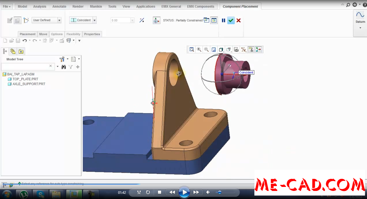 Tu Hoc Creo Parametric: Nội dung các DVD