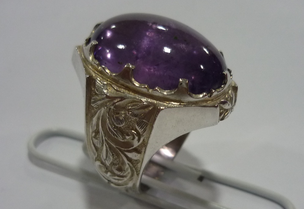 BATU PERMATA SYURGA: Cincin Batu Permata Kecubung atau Amethyst ( SOLD ...