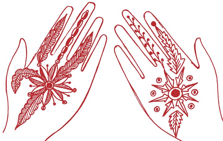 CLIP ARTS AND IMAGES OF INDIA: Mehandhi ( Marudhani )