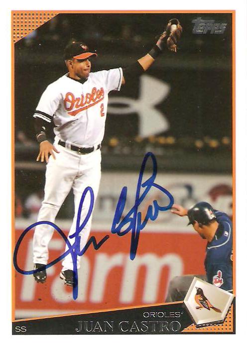 The Great Orioles Autograph Project: Oriole #838- Juan Castro