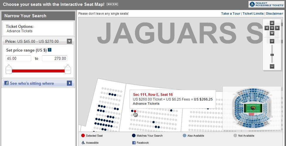 Ticketmaster Interactive Seat Selector ~ The Path To Riches