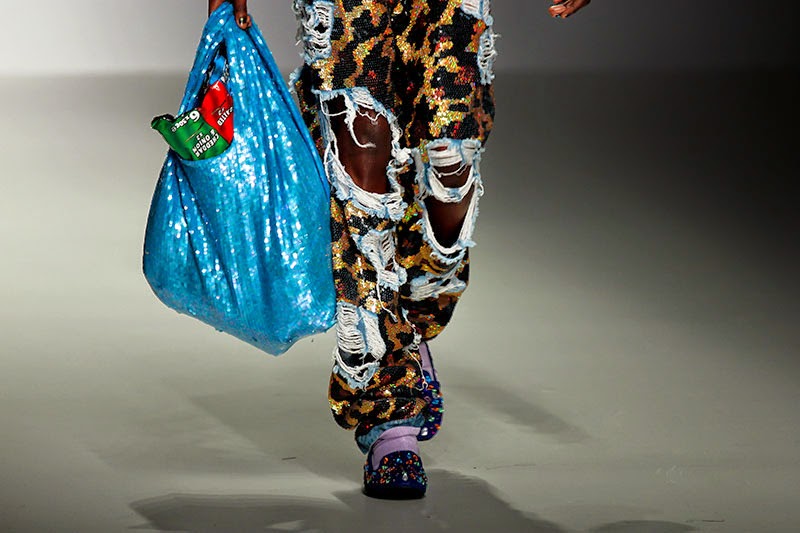 What's She Like?: Embroidered plastic bag