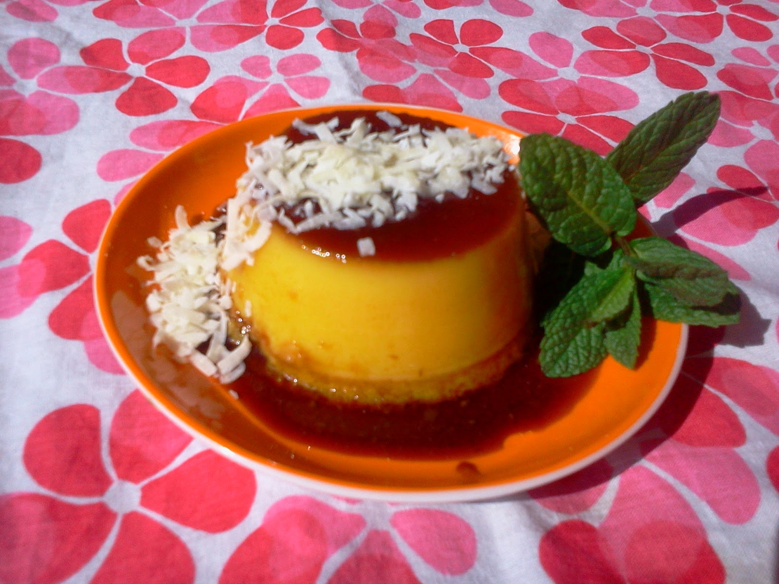 Cocina Con Fanny: Flan de leche de coco con caramelo