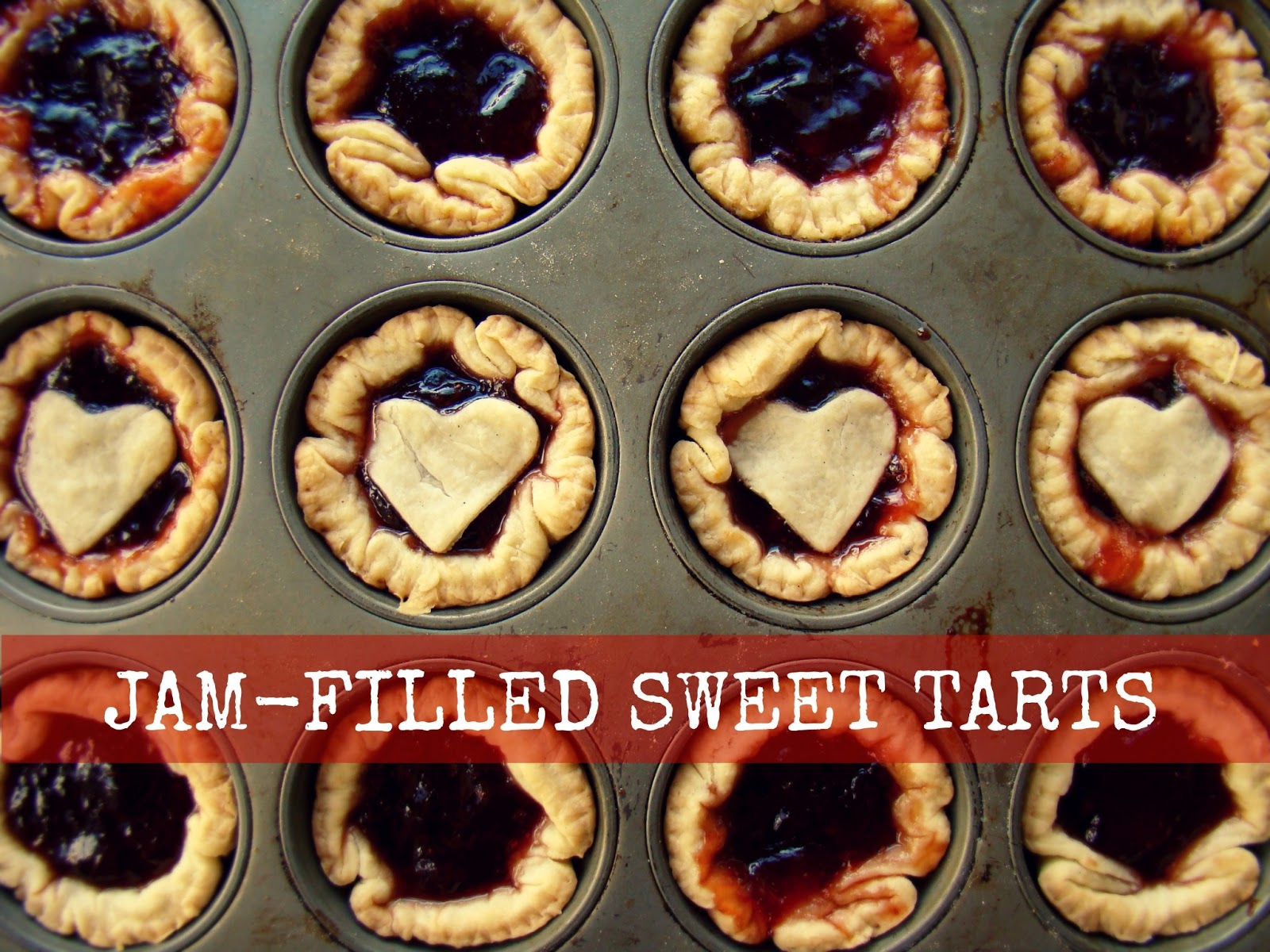 Jam-filled sweet tarts