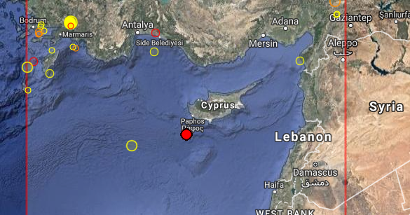 Earthquake Prediction: 4.1R in Cyprus Region