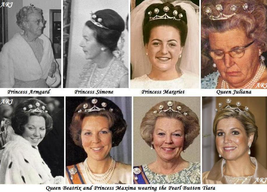 Artemisia's Royal Jewels: Dutch Royal Jewels: The Pearl Button Tiara