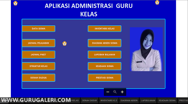 Aplikasi Pembuatan Administrasi Guru Kelas Lengkap Format Excel Terbaru ...