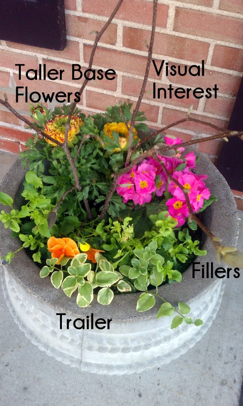 A Little Ditty: How to Create an Easy Spring Flower Planter