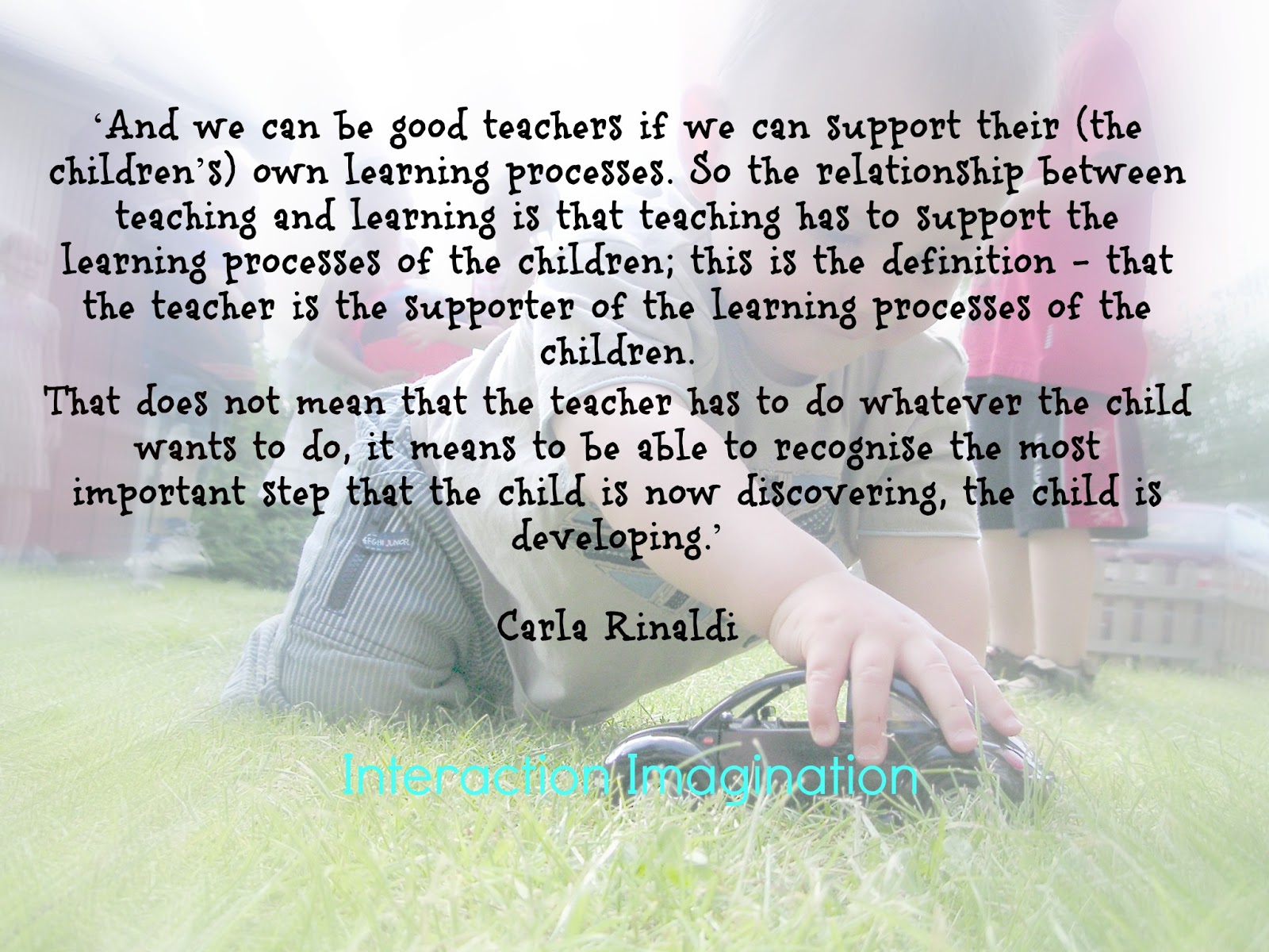 Interaction Imagination: Following the child's lead...