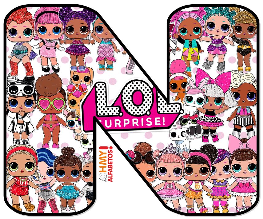 Abecedario LOL Surprise. Nice LOL Surprise Alphabet. - Oh my Alfabetos!
