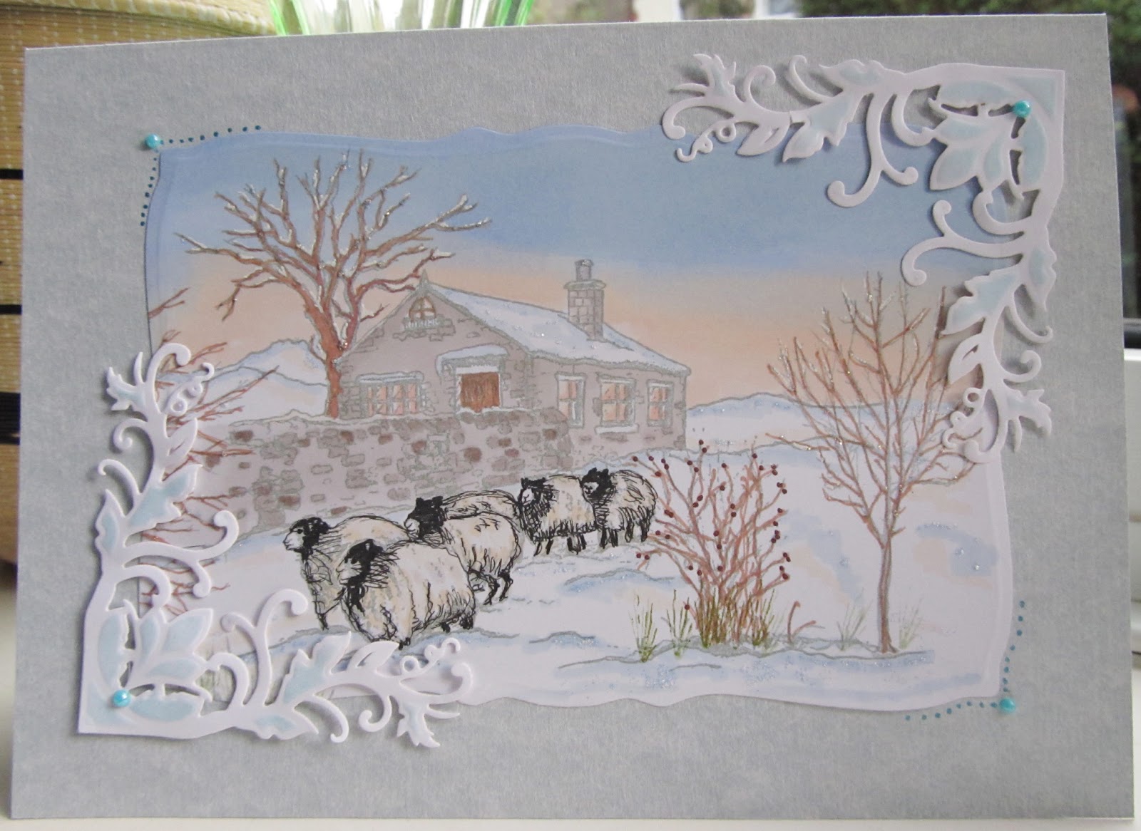 Crafty Salutations: Another Snowy Cottage for Craft a Scene