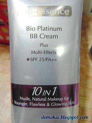 Domokie : Product Review Bio-Essence Bio Platinum BB Cream Plus Multi ...