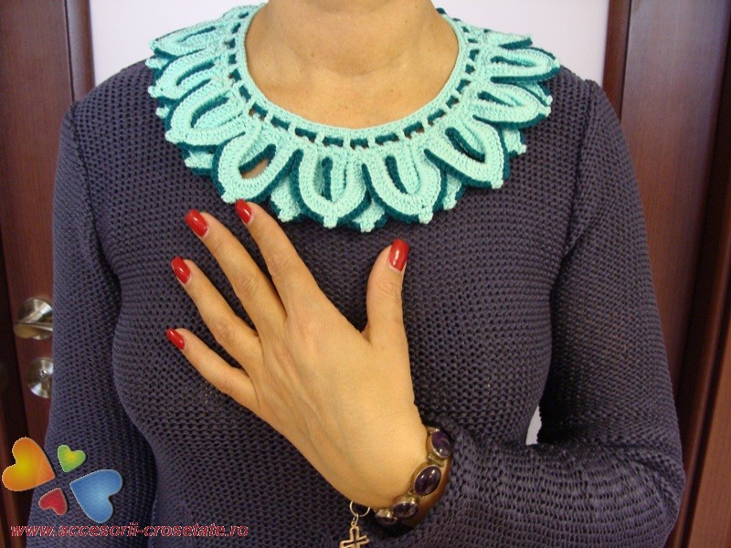 Accesorii croşetate de Mihaela Achiroaie: Coliere crosetate:07.04.2013