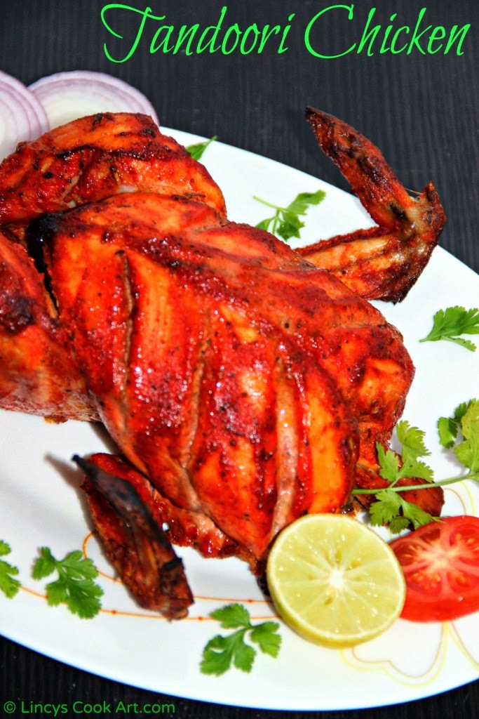 Tandoori Chicken/ Tandoori Murghi ~ Lincy's Cook Art