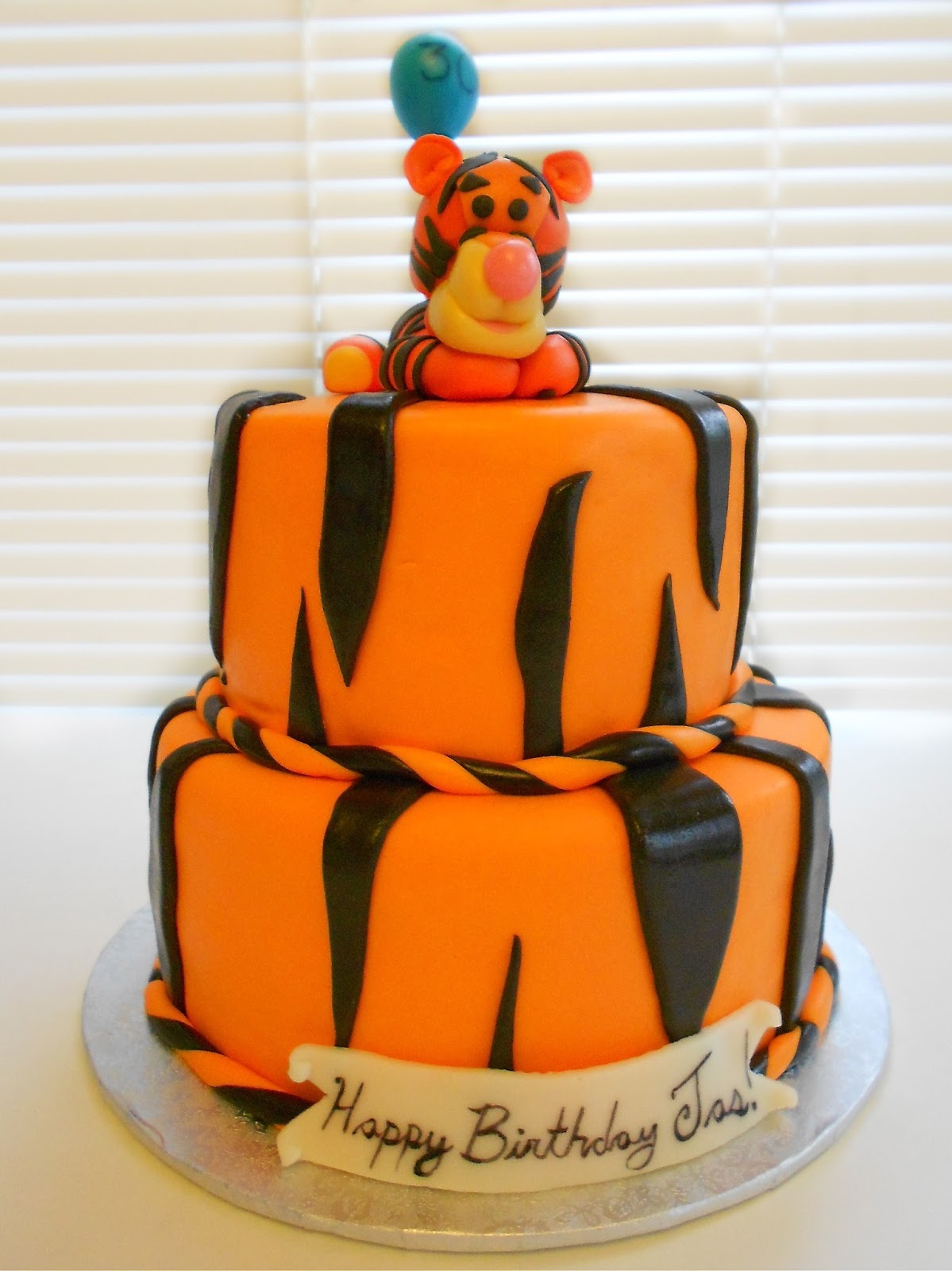 Custom Cakes by Lori: 30th "Tigger" birthday cake