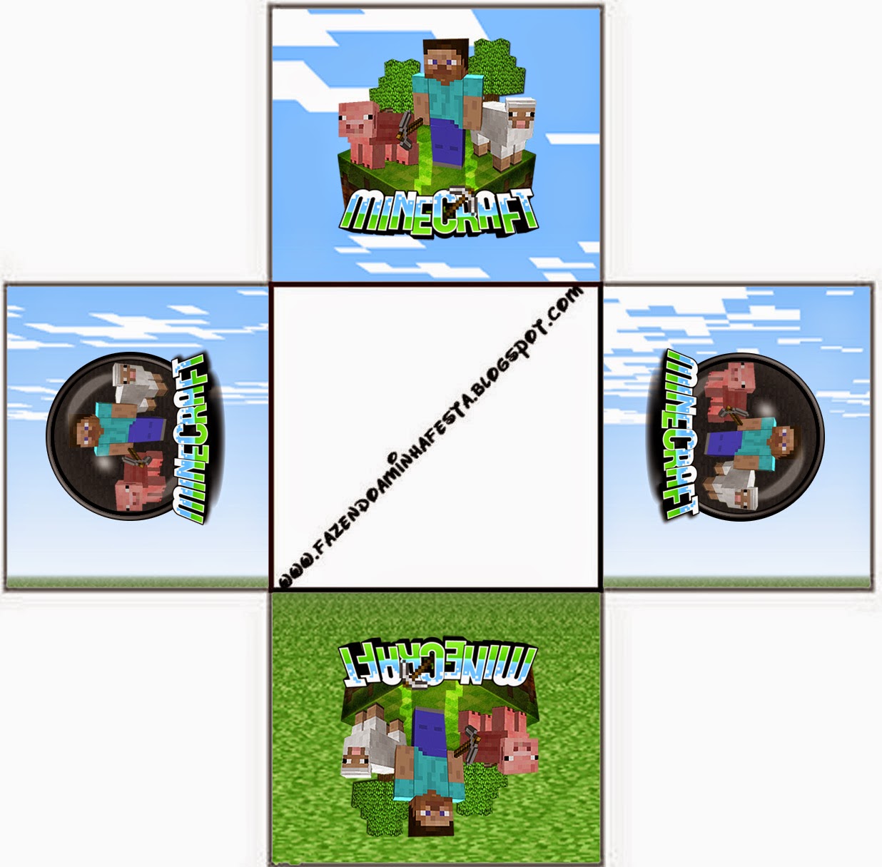 Minecraft: Cajas para Imprimir Gratis. - Ideas y material gratis para ...