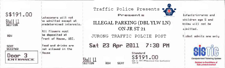 The Daily Durian: SISTIC to enter traffic ticketing market
