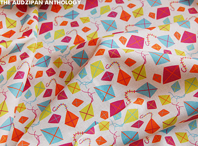 the audzipan anthology: Kite and Feather Fabric Swatches