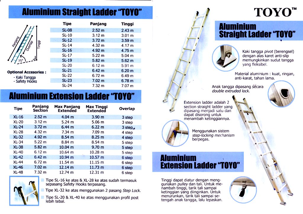 SUN WIJAYA: Tangga Sliding dan Lipat TOYO