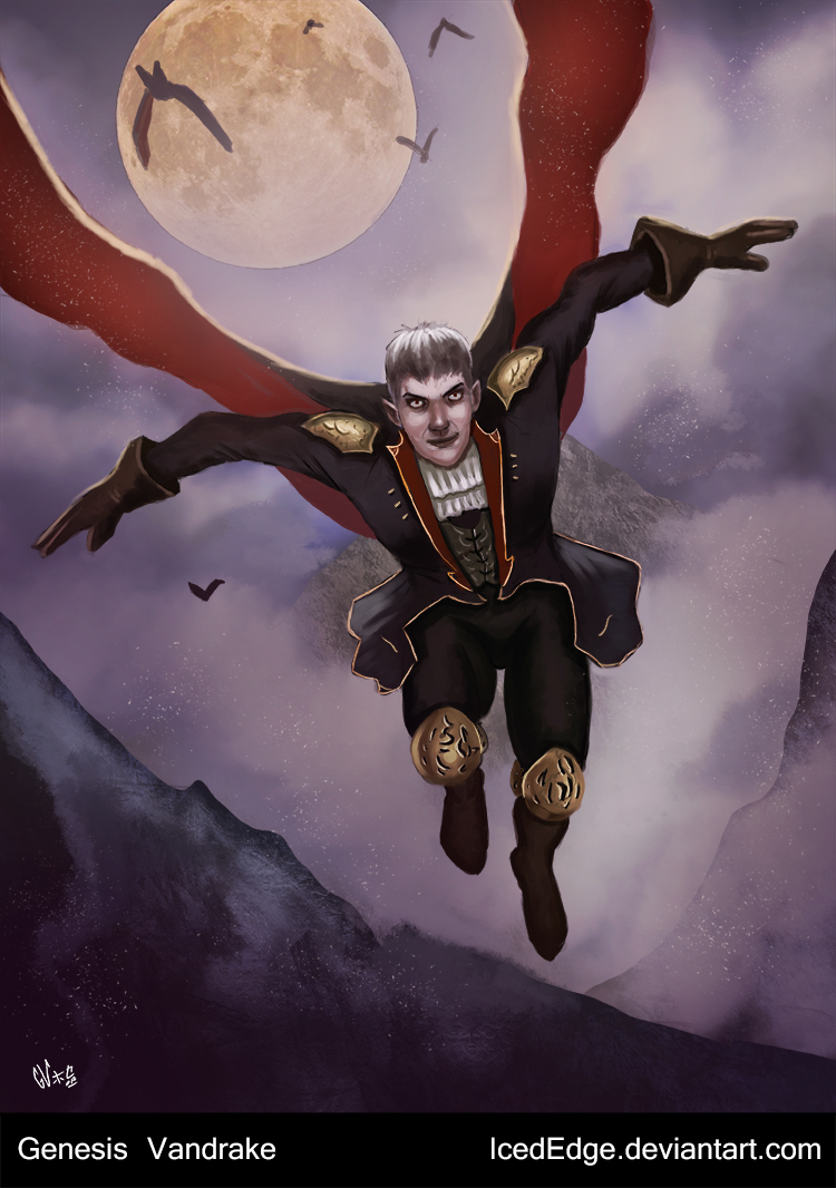 Vandrake's Drawings: Super Mario fanarts and a vampire!