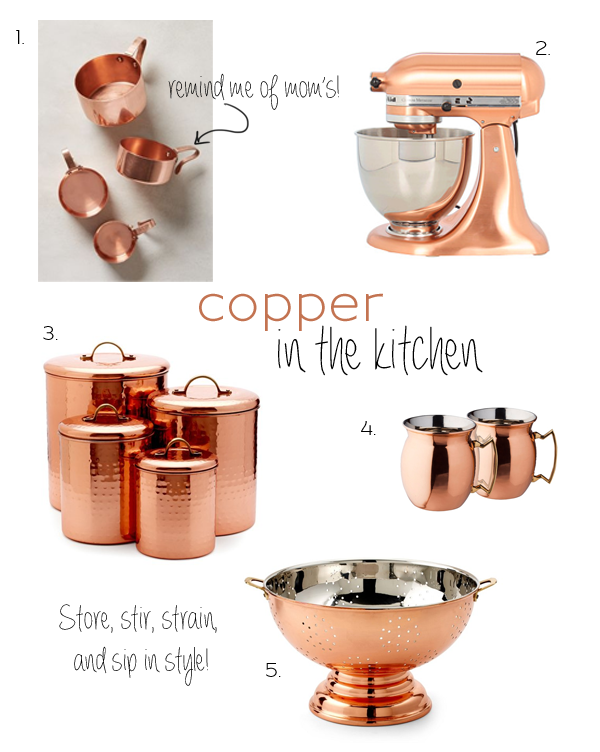 Tiffany Leigh Interior Design: Copper in the Kitchen (& My Thrifted ...