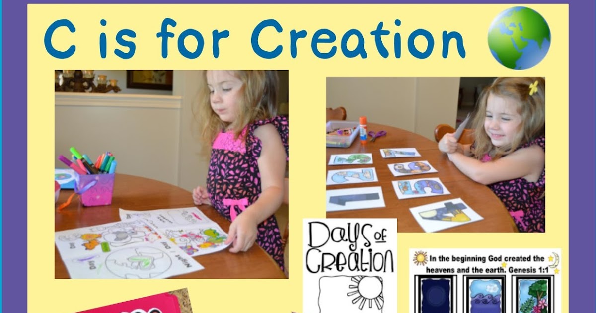 Preschool Alphabet: C is for Creation | Bible Fun For Kids