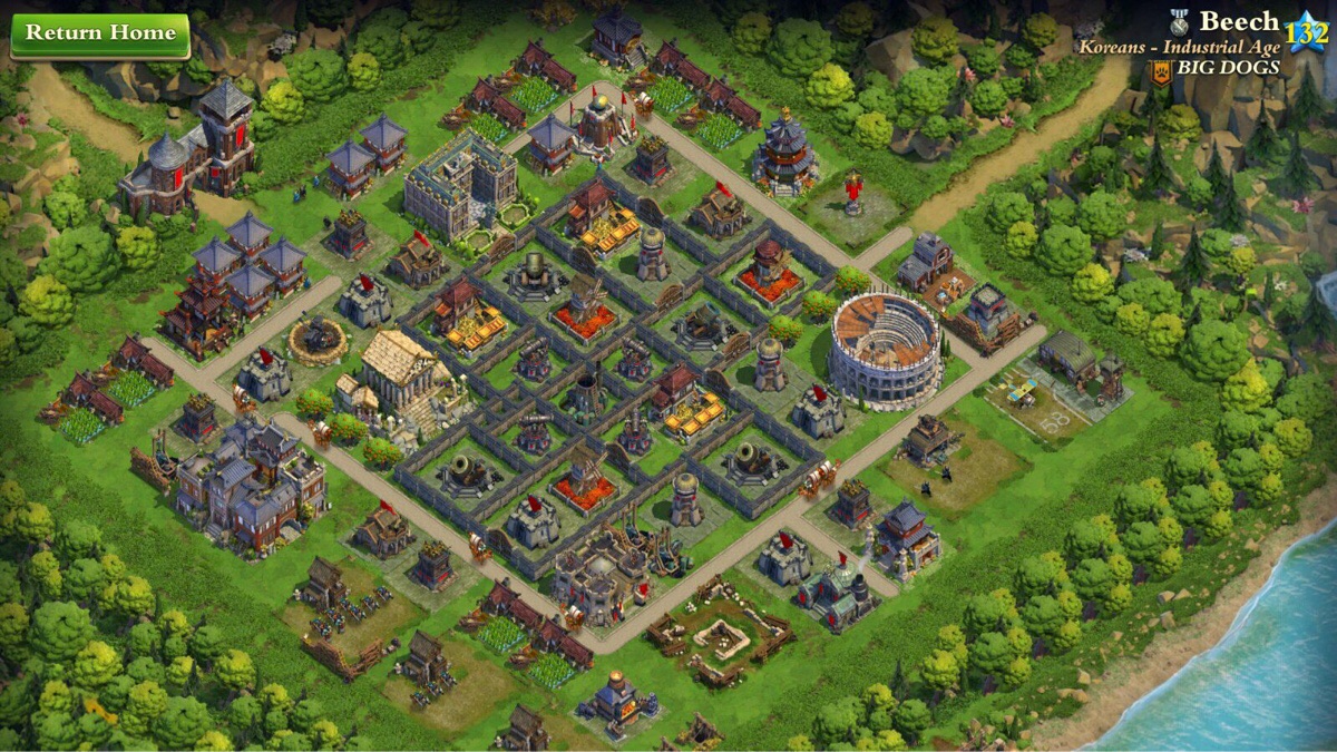 Industrial Age base layout you may wanna try - DomiNations Guides