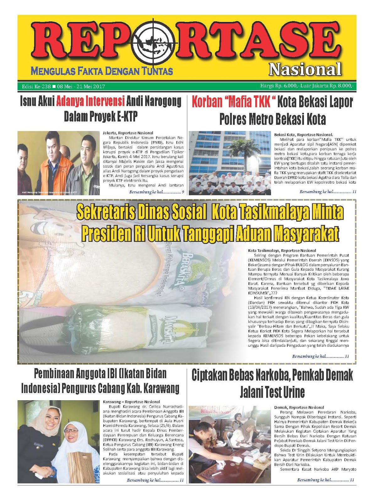 Reportase Nasional Edisi 238 Tanggal 8 Mei - 21 Mei 2017 - Arreza MP