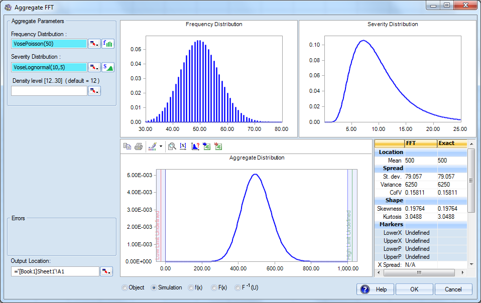 The Vantage Point: Excel + ModelRisk: Aggregate Fast Fourier Transforms
