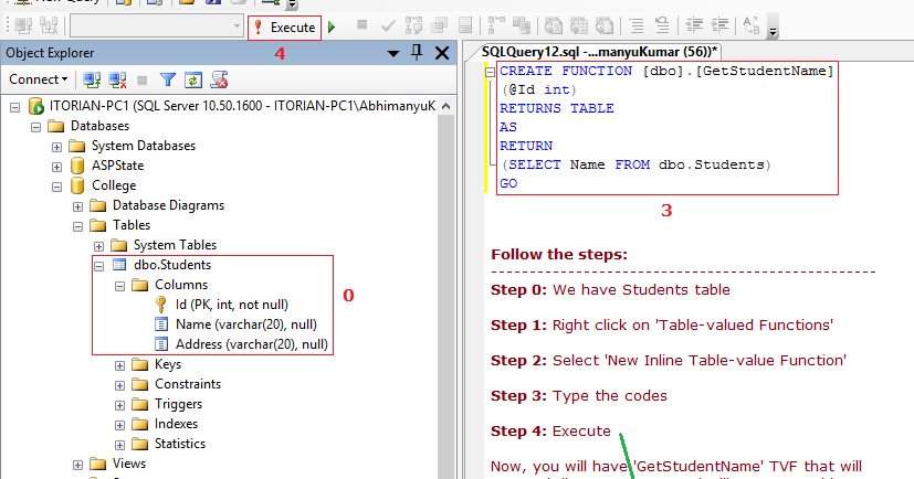 Mapping Table-Valued Functions (TVFs) using Entity Framework Database First