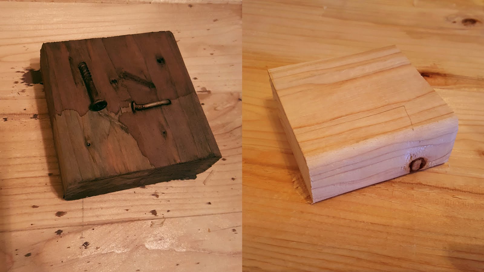 I Made Something!: Wood Rustification with Iron Acetate