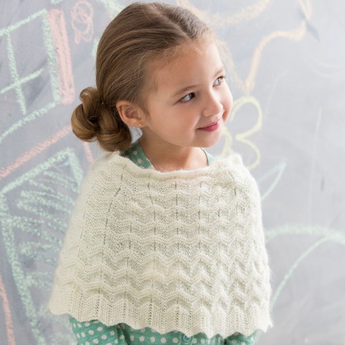 Beautiful Skills - Crochet Knitting Quilting : Knit Girl’s Poncho ...