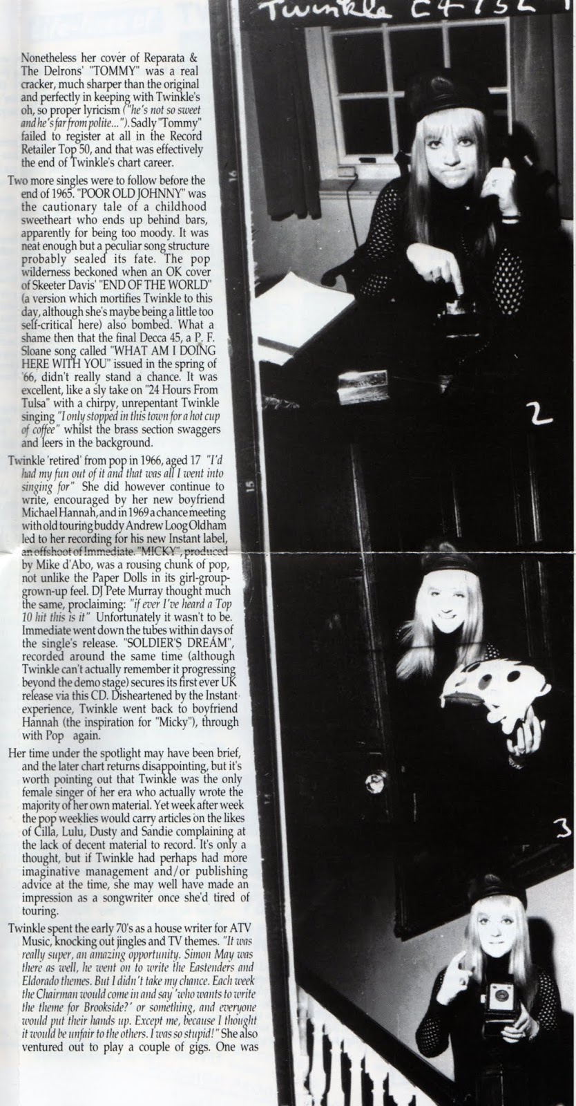 Pop On The Run: Great Female Brit Pop: Twinkle - Golden Lights 1964-69 ...