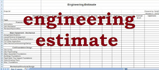 engineering fee estimate template - excel sheet - Civil engineering program